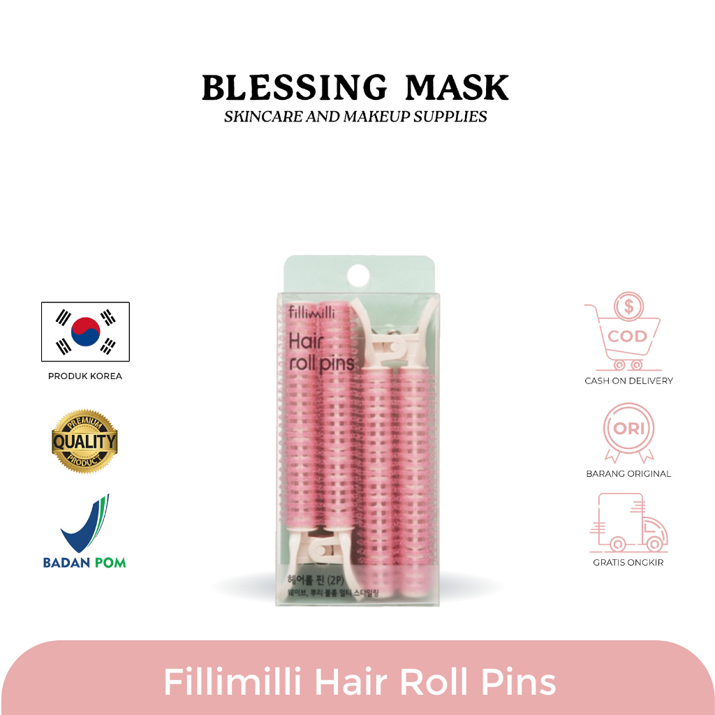 Jual FILLIMILLI Big Hair Roll Pin (1Pcs) | MINI (2Pcs) | Shopee Indonesia