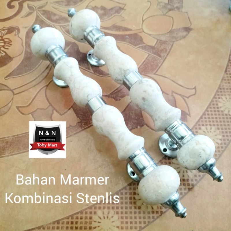 Jual gagang pintu rumah marmer - handle pintu marmer ASLI | Shopee ...