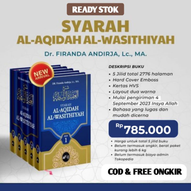 Jual Buku Ustadz Firanda Syarah Al Aqidah Al Wasithiyah Original UF OFFICE SET 5 JILID | Shopee ...