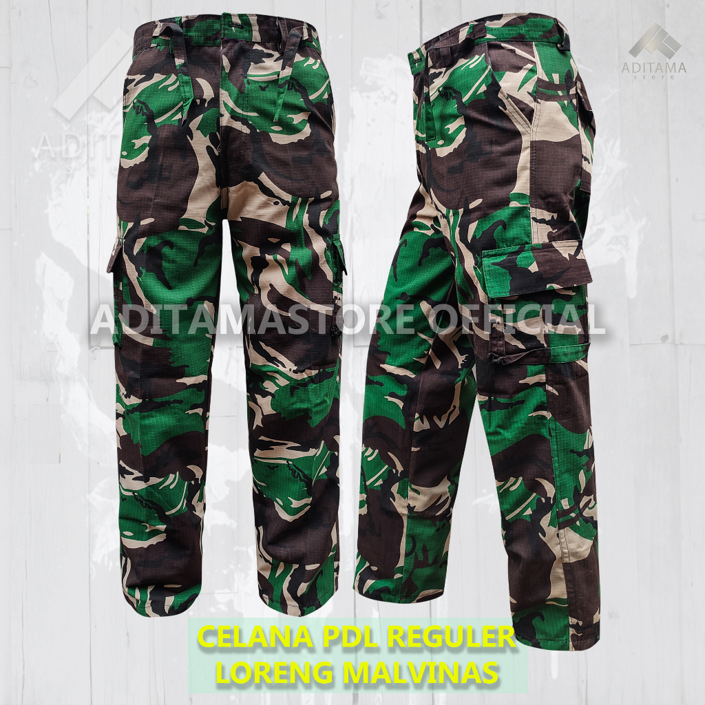 Jual CELANA PANJANG LORENG TNI AD MALVINAS PDL TACTICAL OUTDOOR ARMY CARGO TNI | Shopee Indonesia