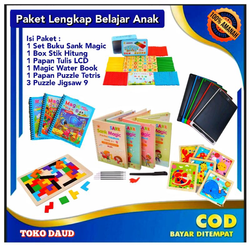 Jual Sank Magic Book / Buku Belajar Menulis Anak PAUD TK / Buku Ajaib ...