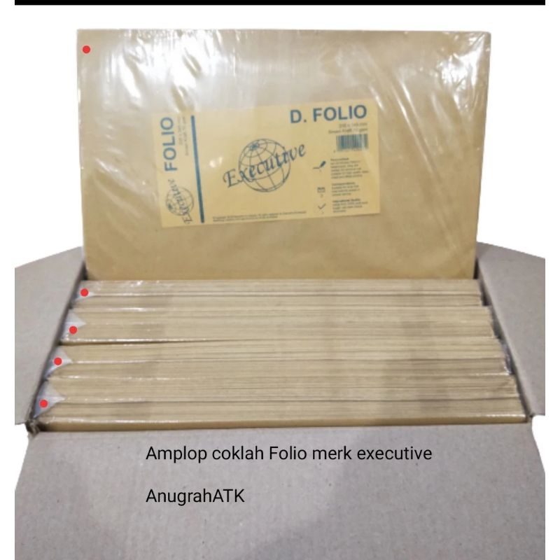 Jual Amplop coklat F4 Executive isi 100 lbr | Shopee Indonesia