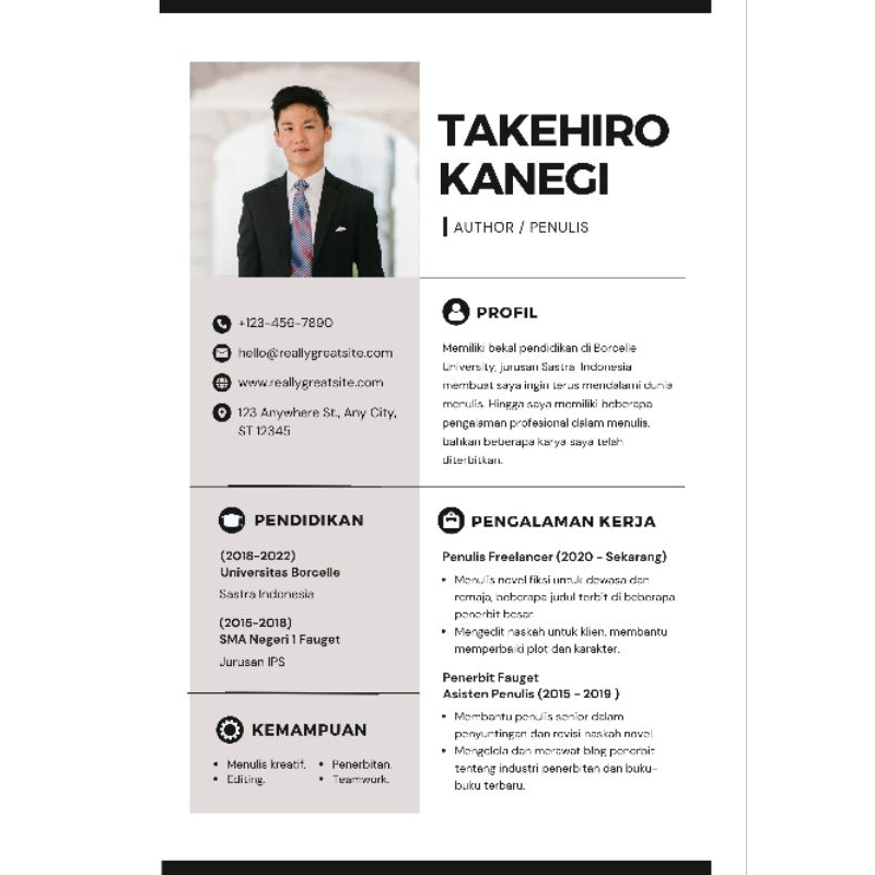 Jual Jasa Pembuatan CV Resume Modern Keren Bagus | Shopee Indonesia