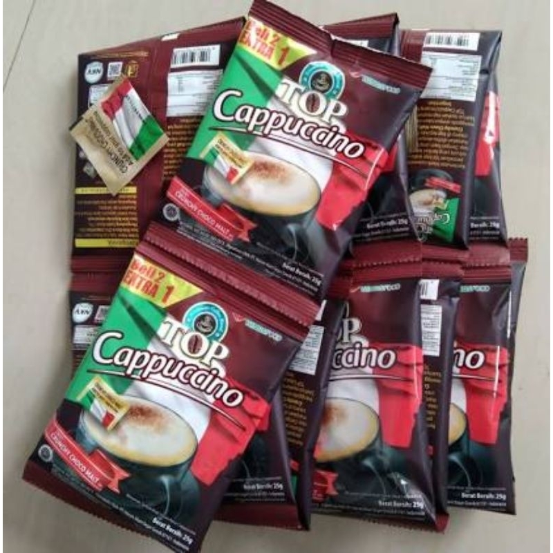 Jual Top Kopi Cappucino Kemasan Rentengan isi 10Pcs | Shopee Indonesia