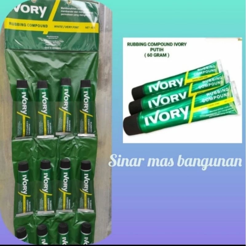 Jual kompon ivory tube 60 gr asli,kompon tube ivory 60 gram | Shopee ...