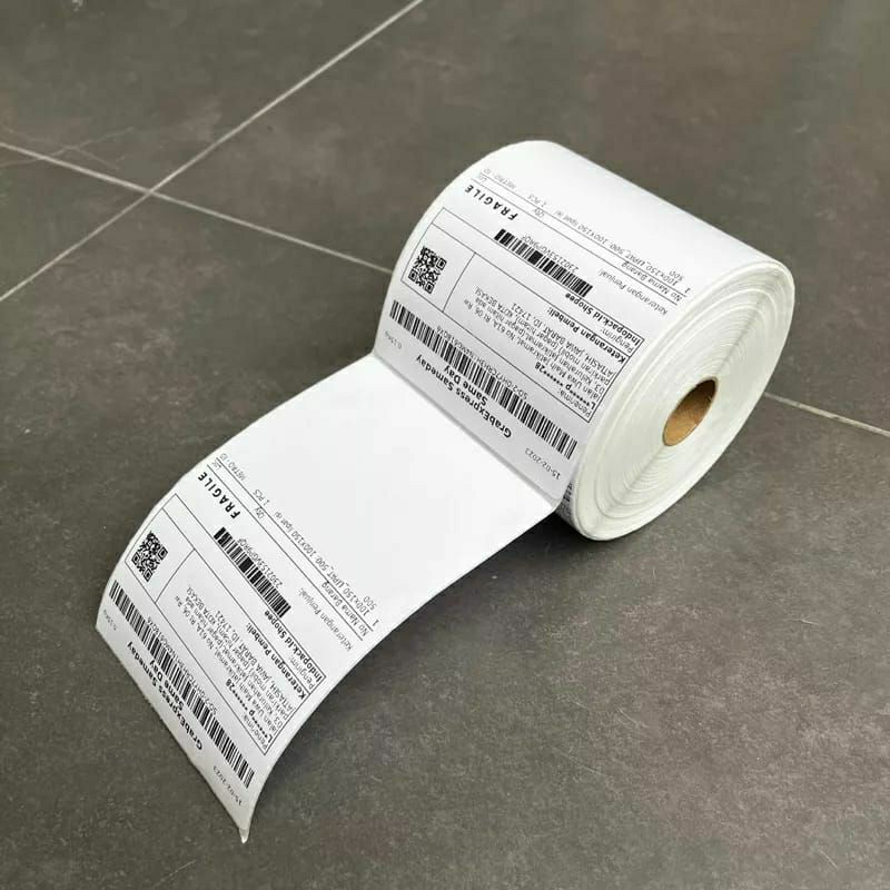 Jual Label thermal 100x150 ukuran A6 500pcs/roll | Shopee Indonesia
