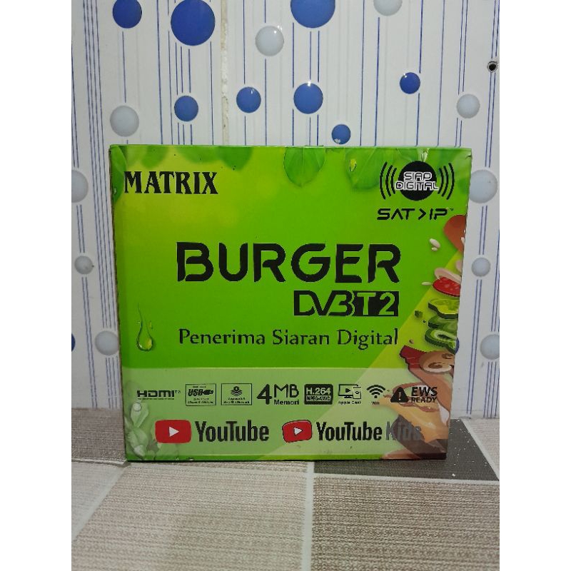 Jual Set Top Box TV Digital Matrix Burger Hijau STB DVB T2 HD TERMURAH/Digital Receiver TV ...