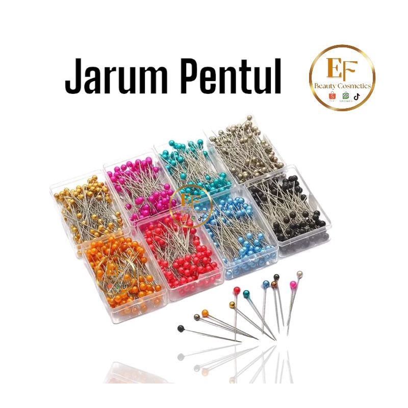 Jual JARUM PENTUL Hijab | Pin Hijab | Pearl Head Pin | Shopee Indonesia