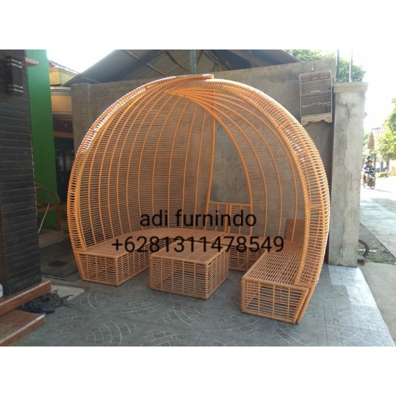 Jual Kursi Taman/Kursi Besi/Rotan | Shopee Indonesia
