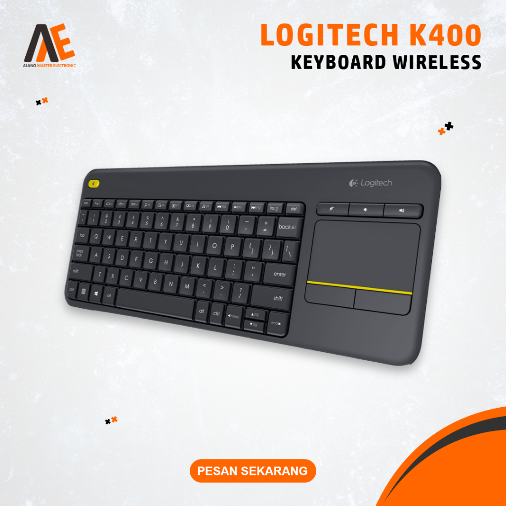 Jual Keyboard Logitech K400 Touchpad Wireless Komputer PC Laptop Smart ...