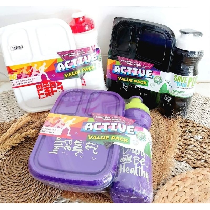 Jual BEKAL ANAK SET DAN BOTOL MINUM BIGGY ACTIVE VALUE PACK | Shopee Indonesia