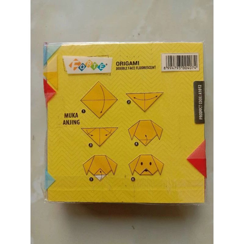 Jual Forte Kertas Lipat Origami 12cm x 12cm (1 pak isi 25 lembar) Murah ...