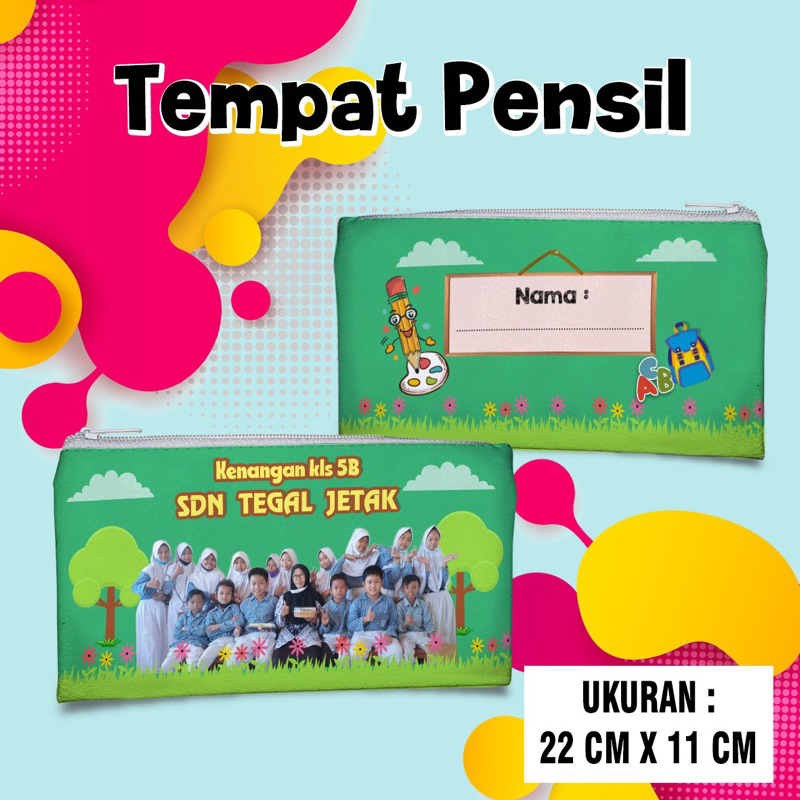 Jual Tempat Pensil Custom Nama Foto Souvenir Pencil Case Kado Cindera ...