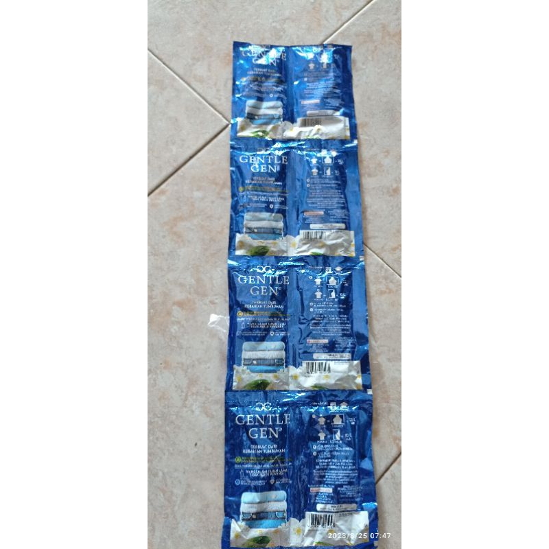 Jual Gentle Gen Sachet isi 12pcs (detergen tumbuhan halus dan lembut ...
