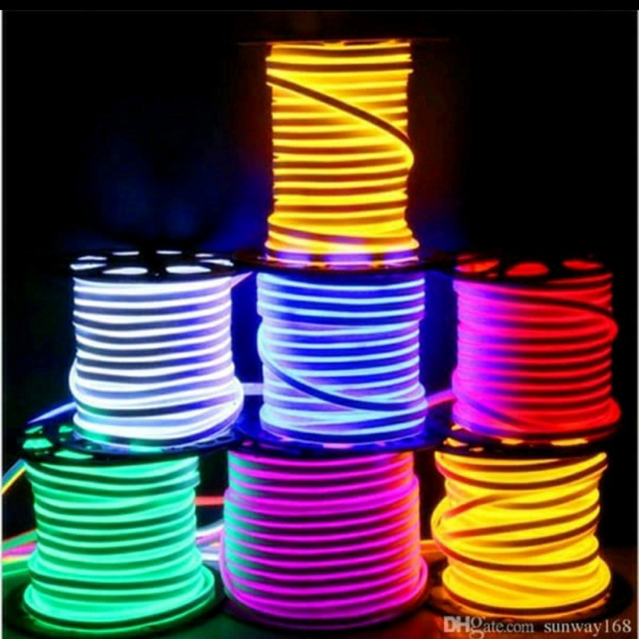 Jual LAMPU LED NEON FLEX 220V 50 METER (AC) / NEON FLEXIBLE JUAL PER ...
