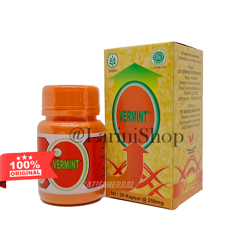 Jual VERMINT 30 KAPSUL KAPSUL CACING VERMINT / VERMINT 12 KAPSUL ...