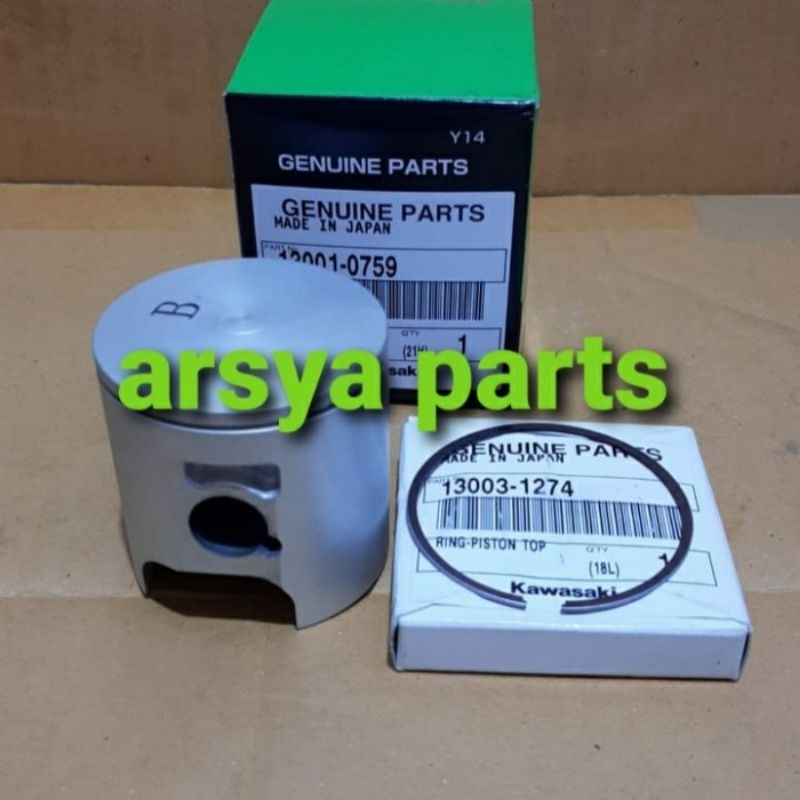 Jual piston engine set plus ring seher dan ring KX100 kx 100 kx 112 ...