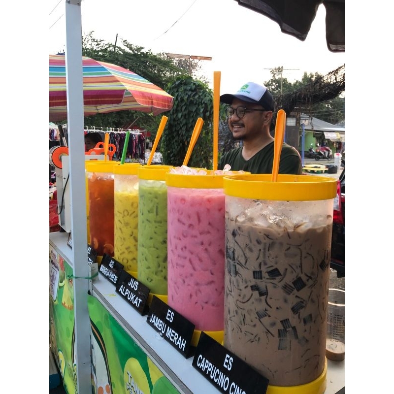 Jual Tabung Es Buah Akrilik 15 Liter Tempat Minuman Es D22 T45cm ...