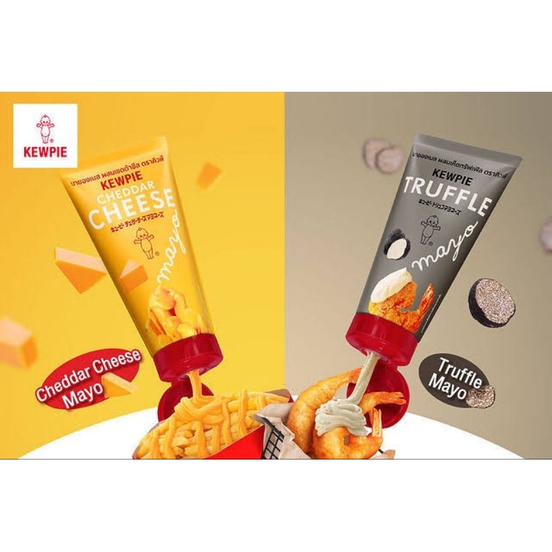 Jual Kewpie Mayo (Cheddar Cheese dan Truffle) Certified Halal Thailand ...