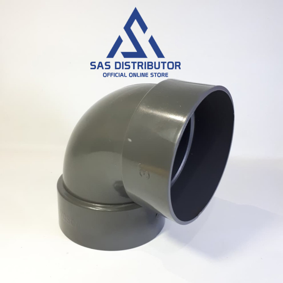 Jual Knie 3" inch D Voscar / Knee 3" in PVC / Elbow 3 inch / Letter L / Keni 3" inch / Belokan ...