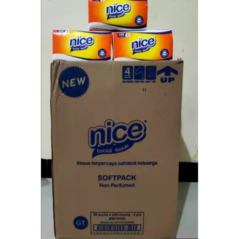 Jual Tissue NICE 250 sheet isi 36 pcs (1 KARTON) | Shopee Indonesia