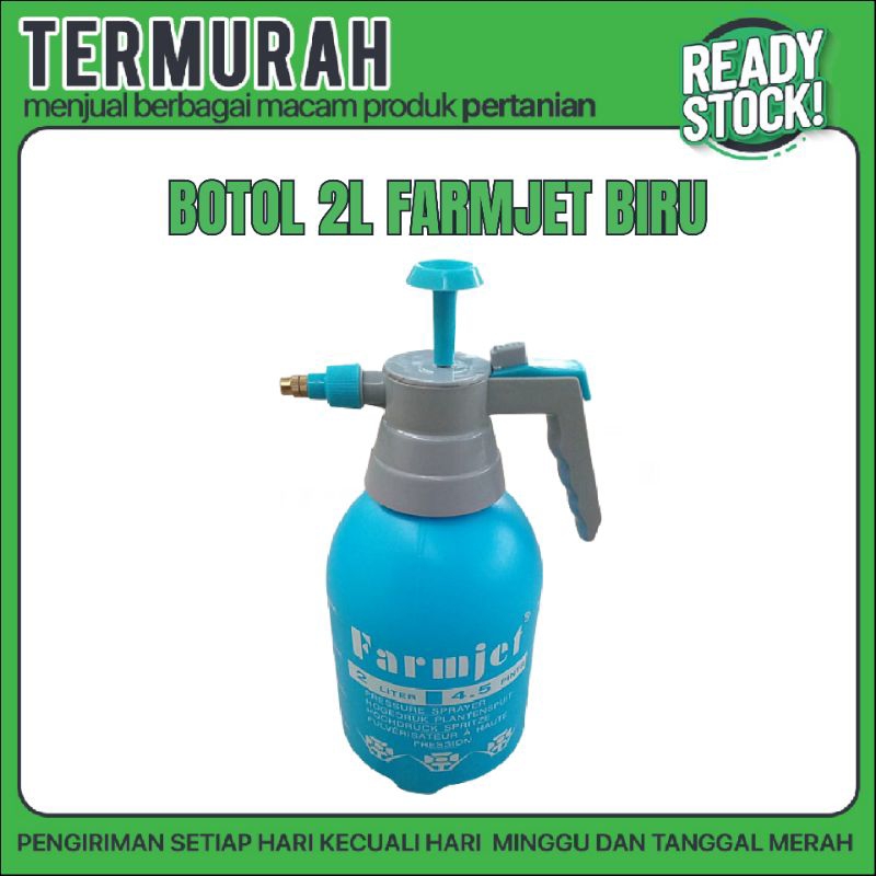 Jual BOTOL SPRAYER 2 LITER FARMJET BIRU (BOTOL SPRAYER 2L FARMJET ...