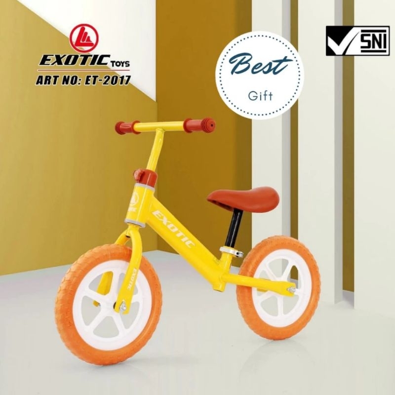 Jual SEPEDA ANAK BALANCE BIKE EXOTIC ET-2017 // YUKITA 01 | Shopee ...