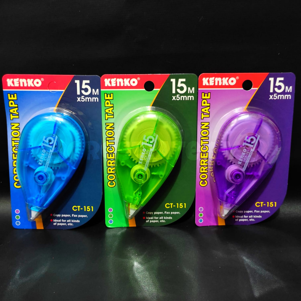 Jual TIPE X, TIPE X KERTAS, TIPE X PITA, CORRECTION TAPE CT 151 KENKO ...