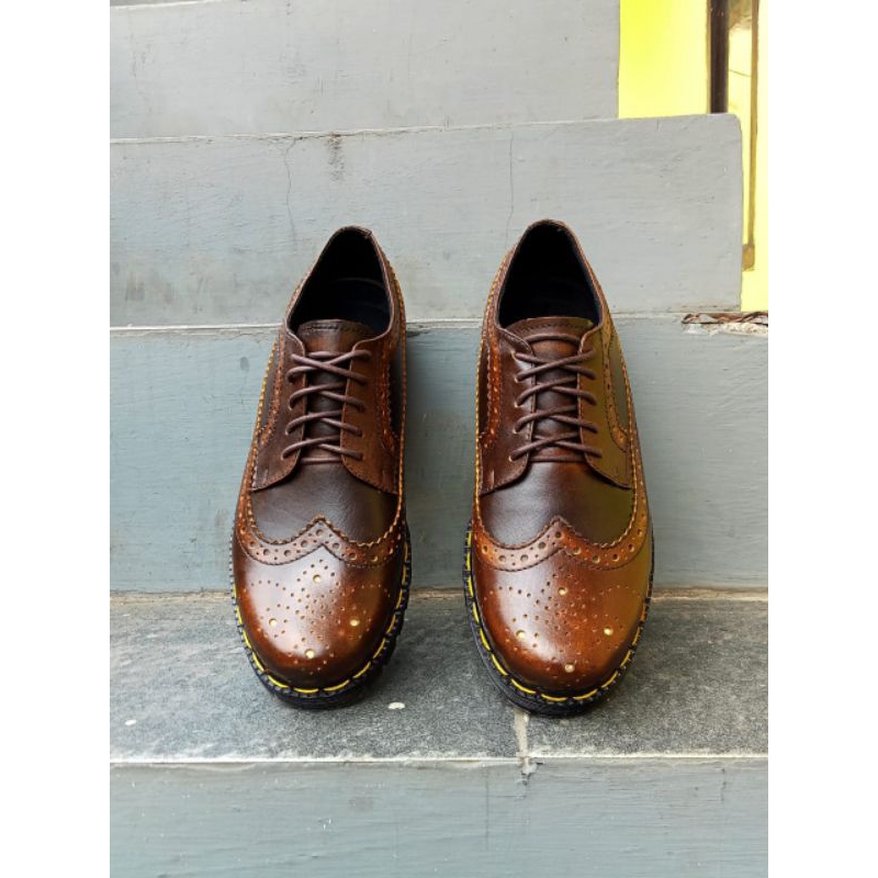 Jual sepatu docmart low kulit asli sepatu dokmar pendek | Shopee Indonesia