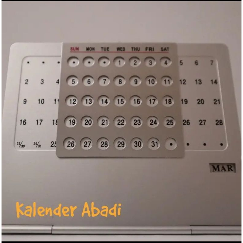 Jual Kalender Abadi Alumunium / metal | Shopee Indonesia