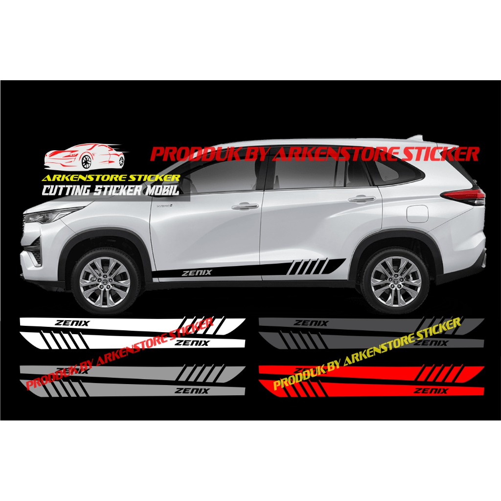 Jual sticker stiker list mobil innova zenix cutting sticker mobil ...