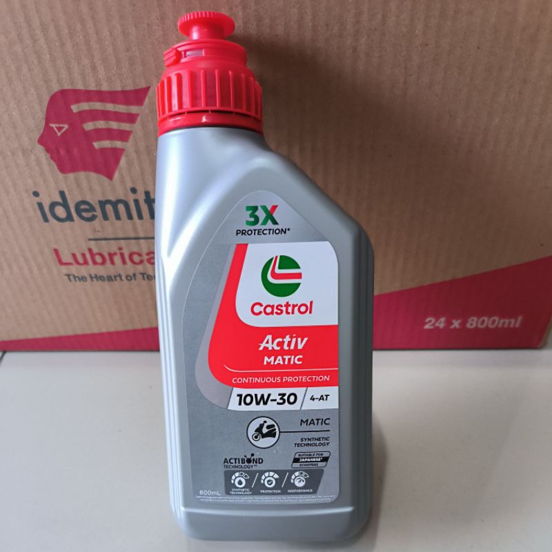 Jual OLI CASTROL ACTIV MATIC (KEMASAN BARU) 08L SAE 10W-30 API SL JASO ...