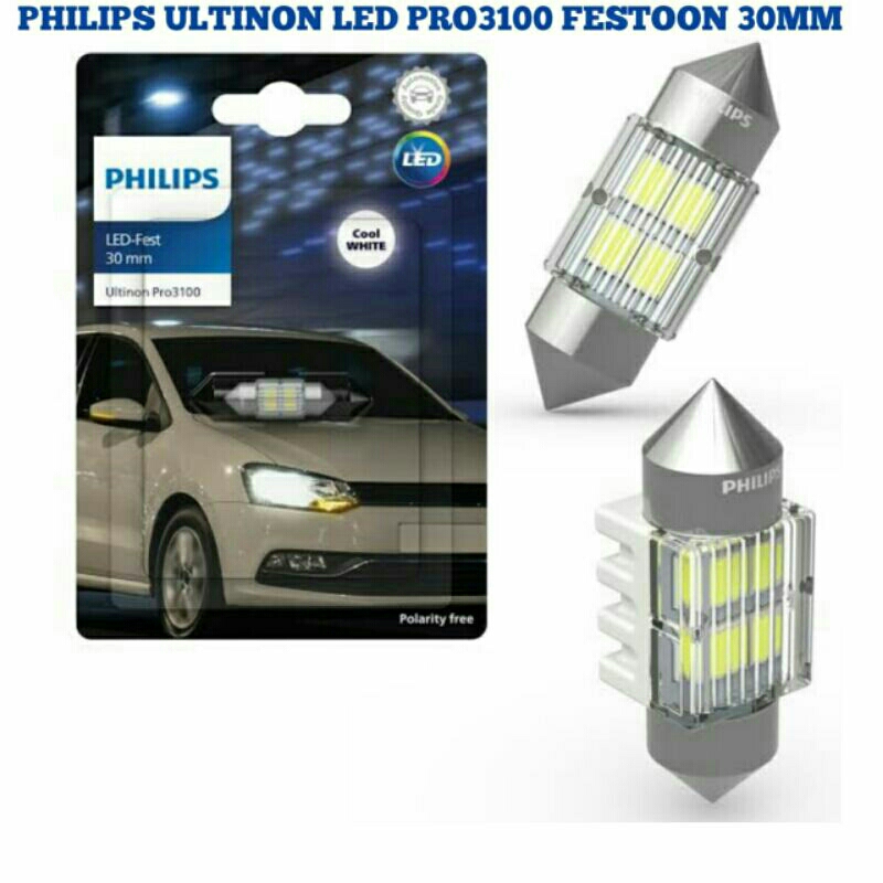 Jual LAMPU LED FESTOON 30MM PHILIPS ULTINON PRO3100-LAMPU INTERIOR ...