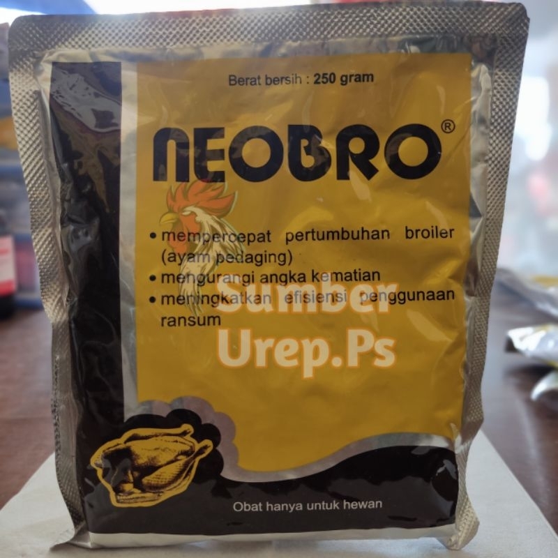 Jual NEOBRO 250gram vitamin PERTUMBUHAN BROILER, MENGURANGI KEMATIAN ...