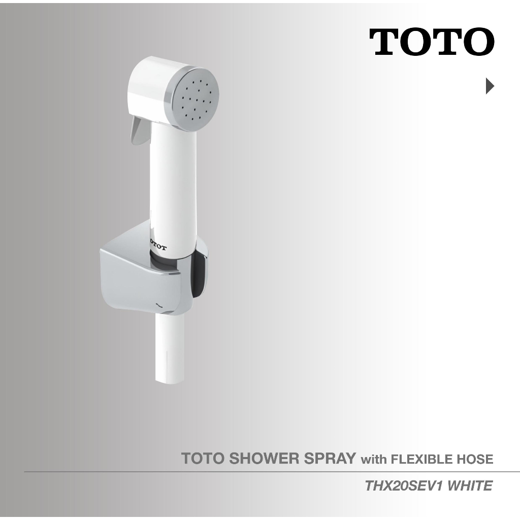 Jual TOTO Shower Spray Head / Jet Shower Head With Flexible Hose ...