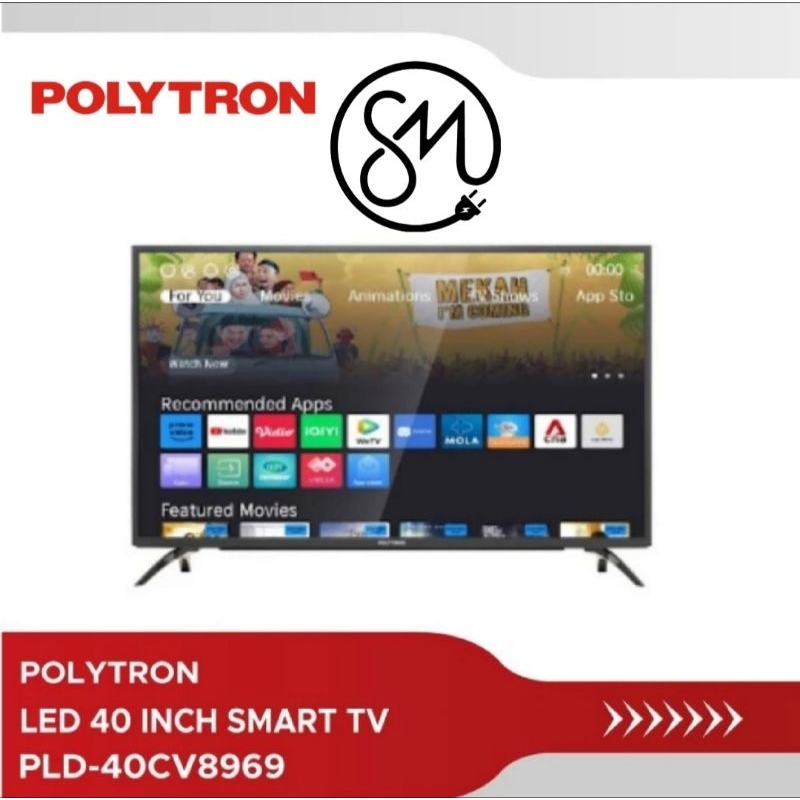 Jual LED TV Polytron 40 inch PLD 40CV8969 Easy Smart tv digital ...