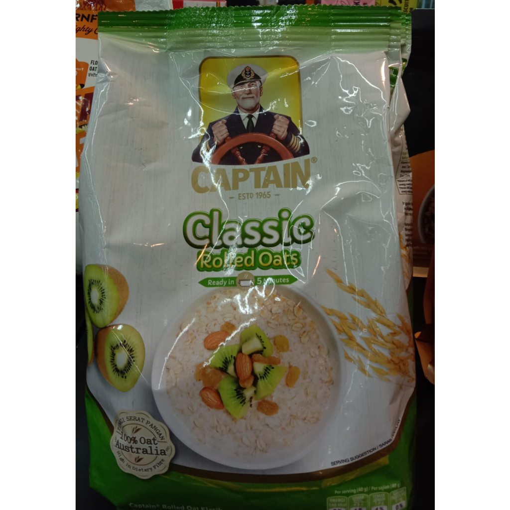 Jual Captain oat rolled oats classic 800g | Shopee Indonesia