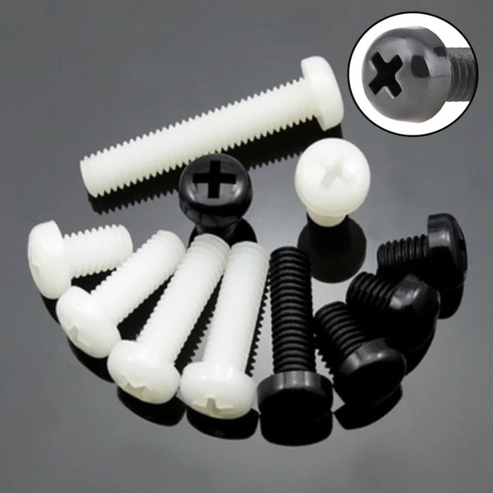 Jual Baut Nylon M4X25mm Cross Screw Nylon height 25mm 25 mm 2.5 CM ...