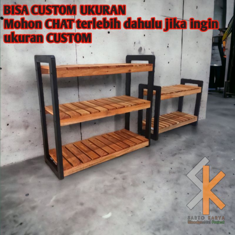 Jual Rak Susun Serbaguna Kayu Mahoni Khusus Custom Ukuran | Shopee ...