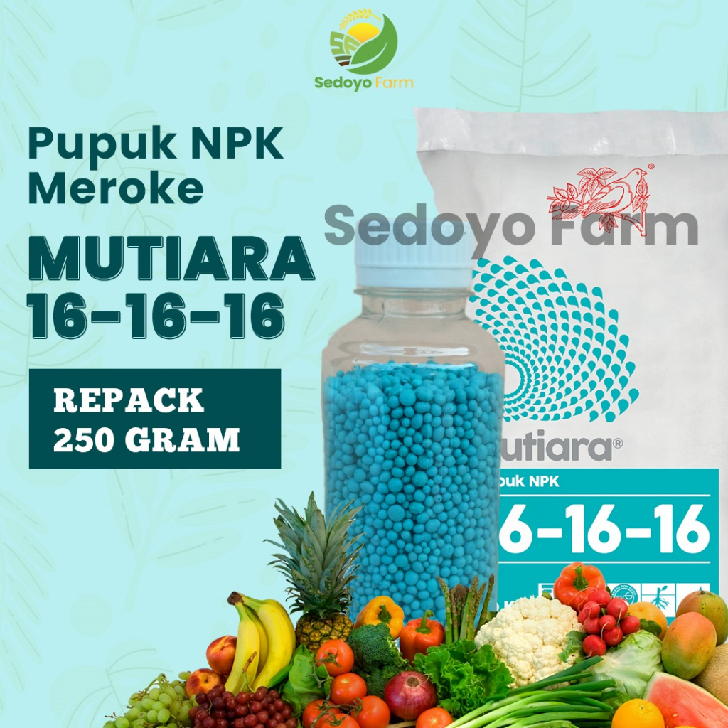 Jual Pupuk MEROKE Mutiara 16-16-16 Kemasan REPACK 250gr | Shopee Indonesia