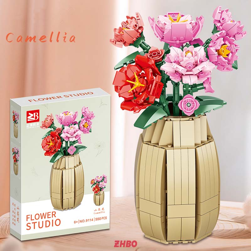 Jual ZHBO Mainan Block Brick 3D Puzzle Blok Bangunan Bunga Hadiah Ulang ...