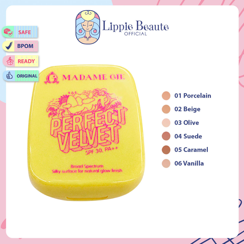 Jual MADAME GIE - Perfect Velvet SPF PA 30++ Two Way Cake | Shopee Indonesia