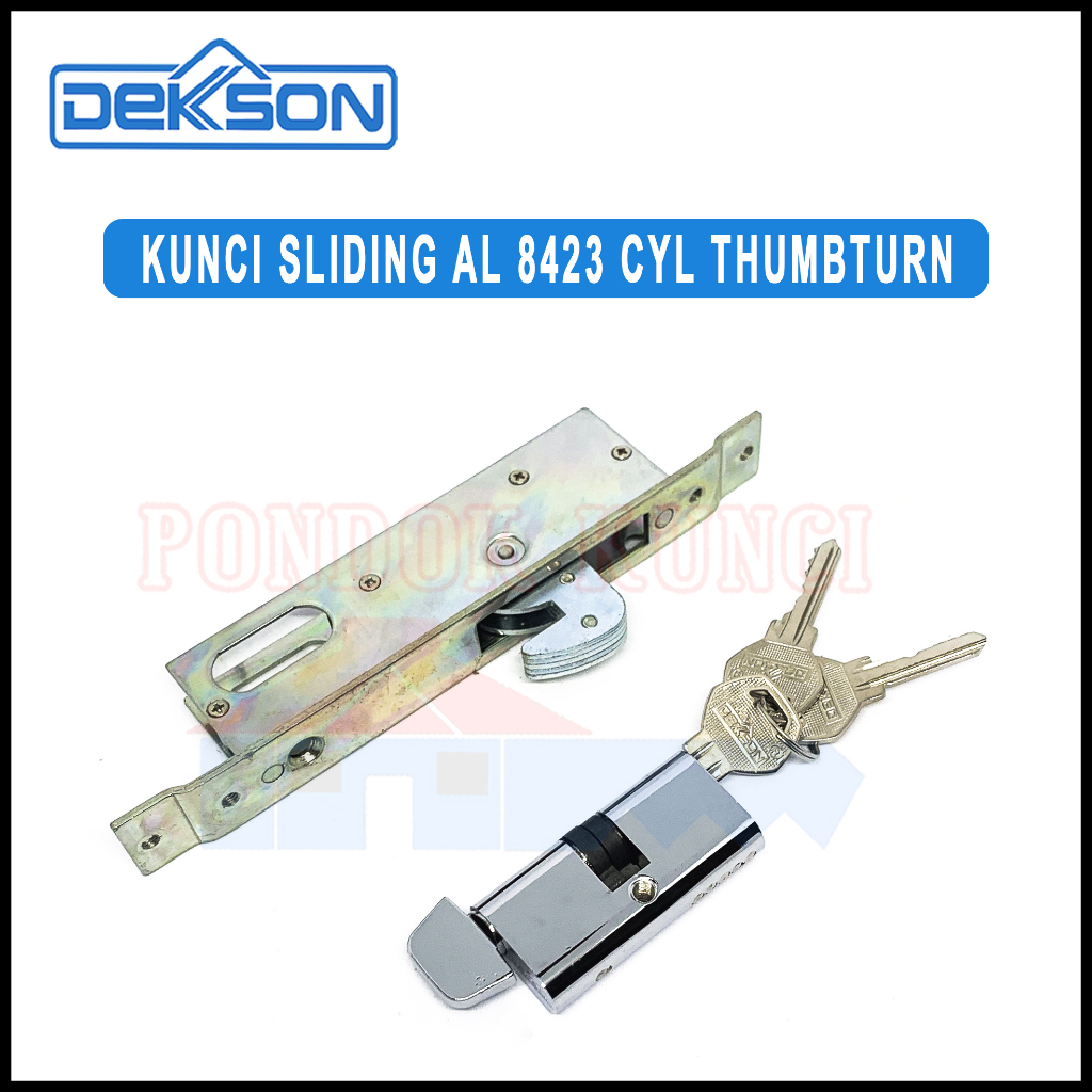Jual Aluminium Door Lock Dekkson KC 8423 TC Knob Kunci Pintu Sliding ...