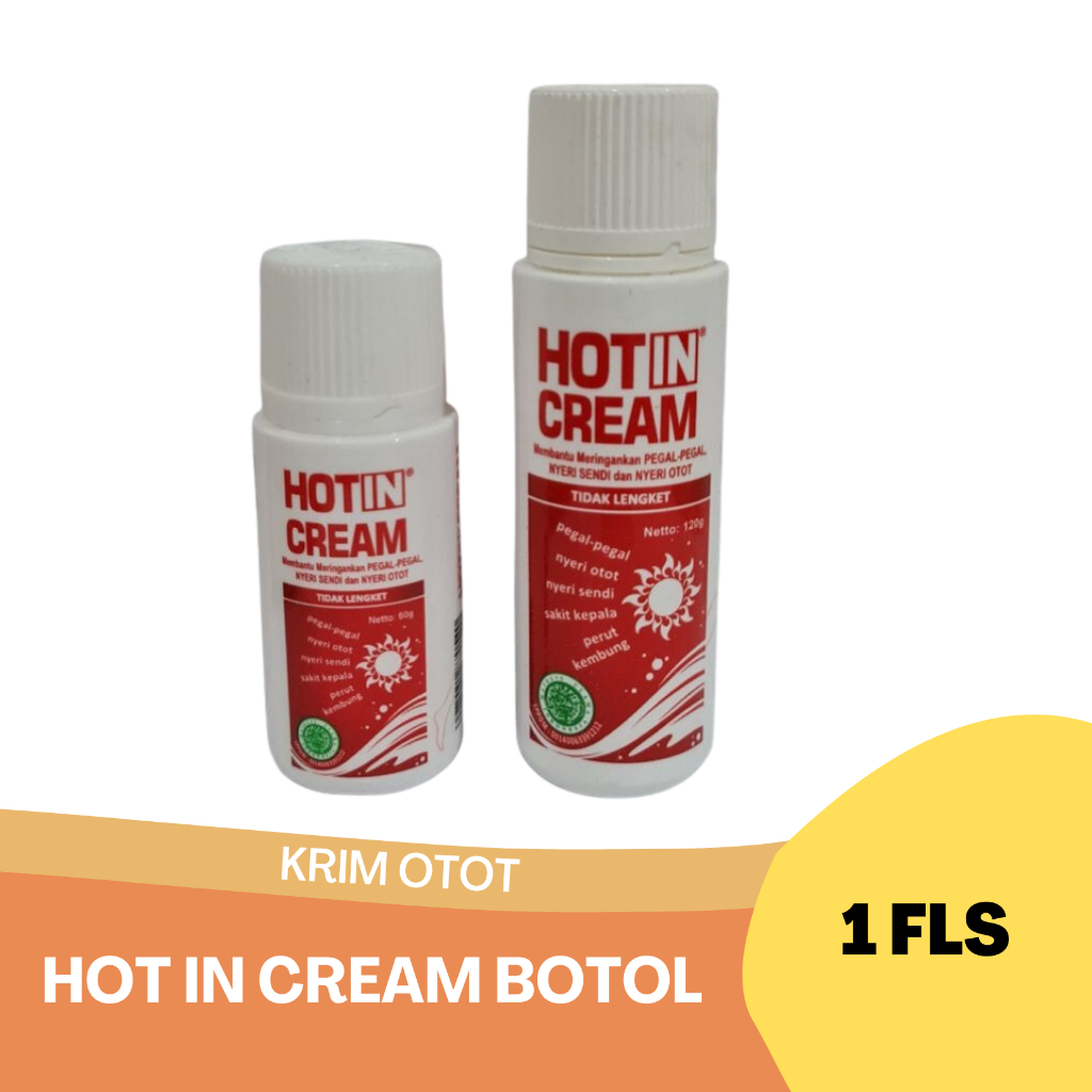 Jual Hot in cream 60 gr botol (putih) | Shopee Indonesia