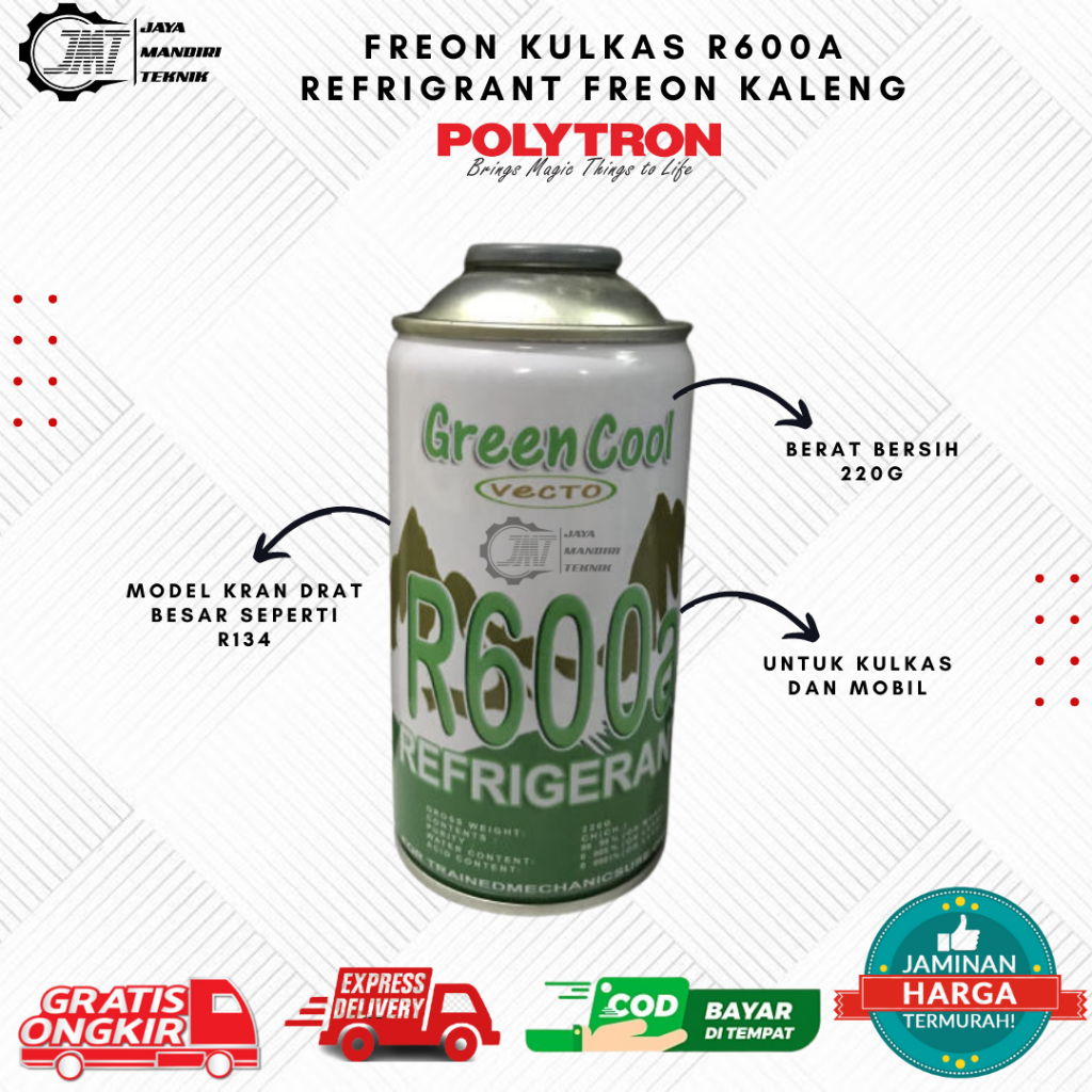 Jual FREON KULKAS R600a REFRIGRANT FREON KALENG FREON MURAH | Shopee ...