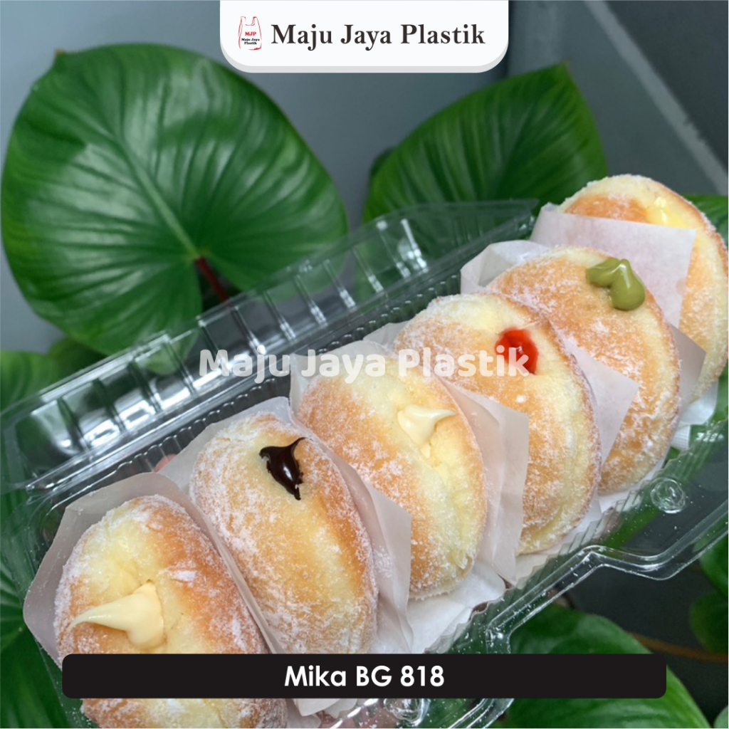 Jual Kotak Mika Bolu Gulung BG 818 18x8x7 Wadah Roti Gulung, donat ...