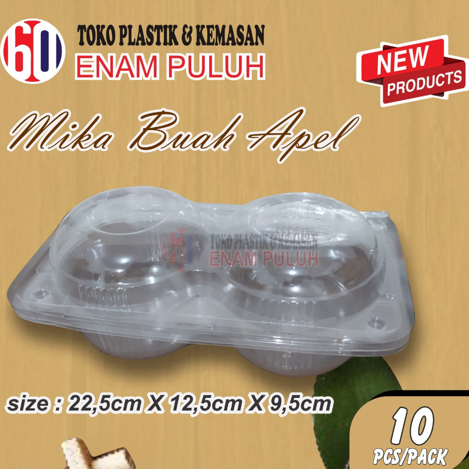 Jual Mika Buah Apel isi 2 / Mika Apel Mika Jeruk/ Mika Buah Tebal ...