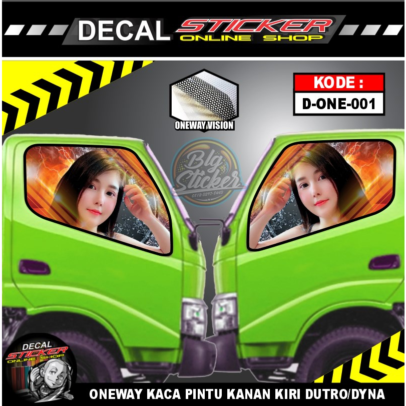 Jual Stiker One Way Kaca Samping Truk Dyna/Hino Dutro - Bisa Custom ...