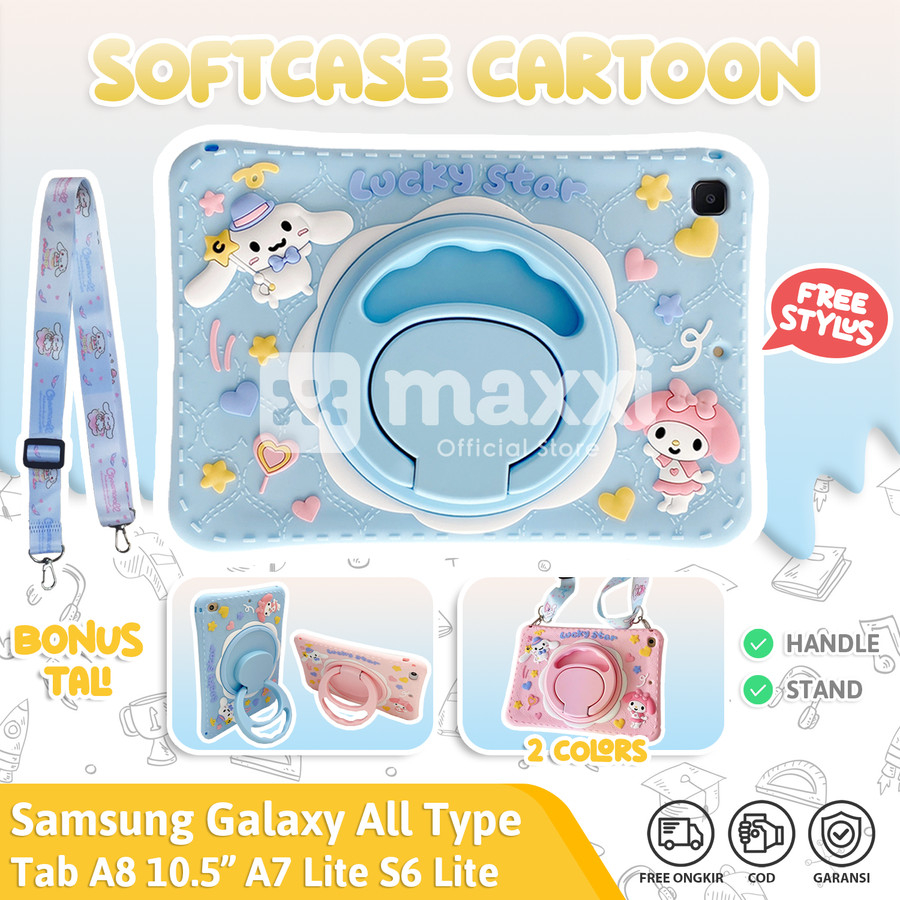 Jual SAMSUNG Tab A8 10.5" A7 T225 S6 Lite Softcase Anak Casing Kartun ...