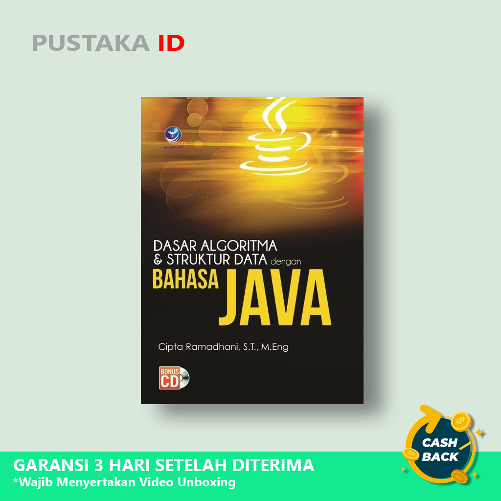 Jual Buku Dasar Algoritma dan Struktur Data dengan Bahasa Java+CD - Original | Shopee Indonesia